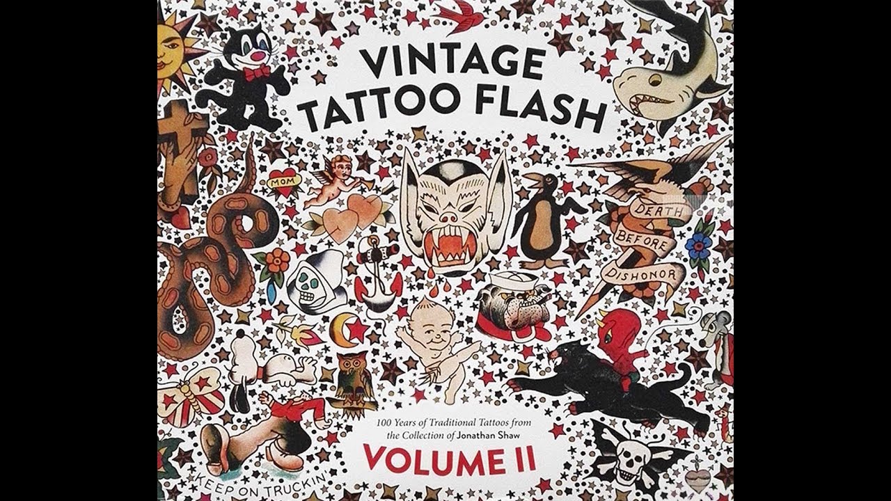 Vintage Tattoo Flash Volume 2 Jonathan Shaw - YouTube