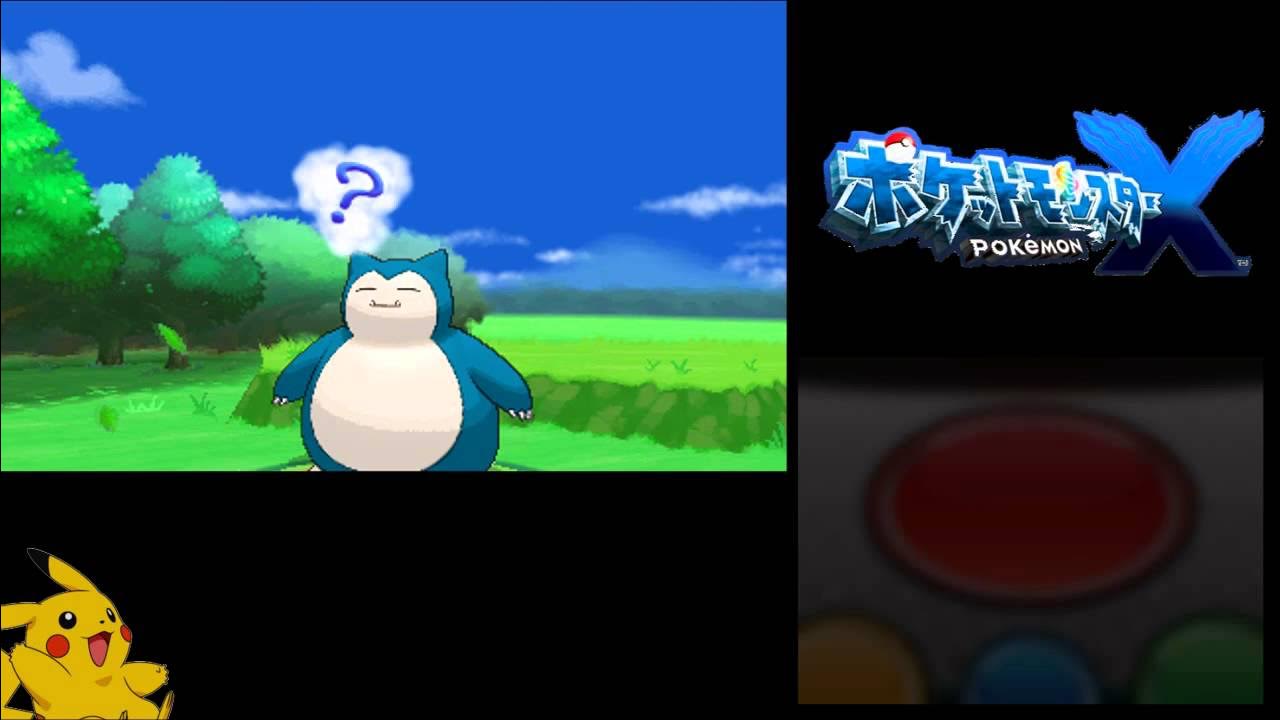 Pokémon X Jpn Waking The Sleeping Snorlax Youtube