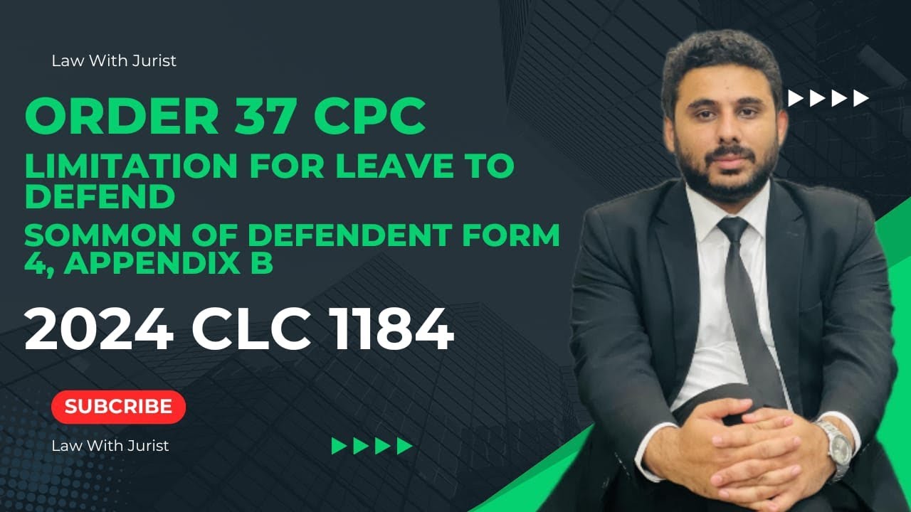 Order 37 CPC | Negotiable Instrument | Civil Law - YouTube