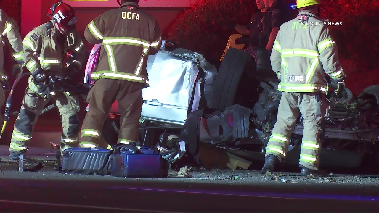 Firefighters Rescue Driver Trapped In Overturned Vehicle Following ...