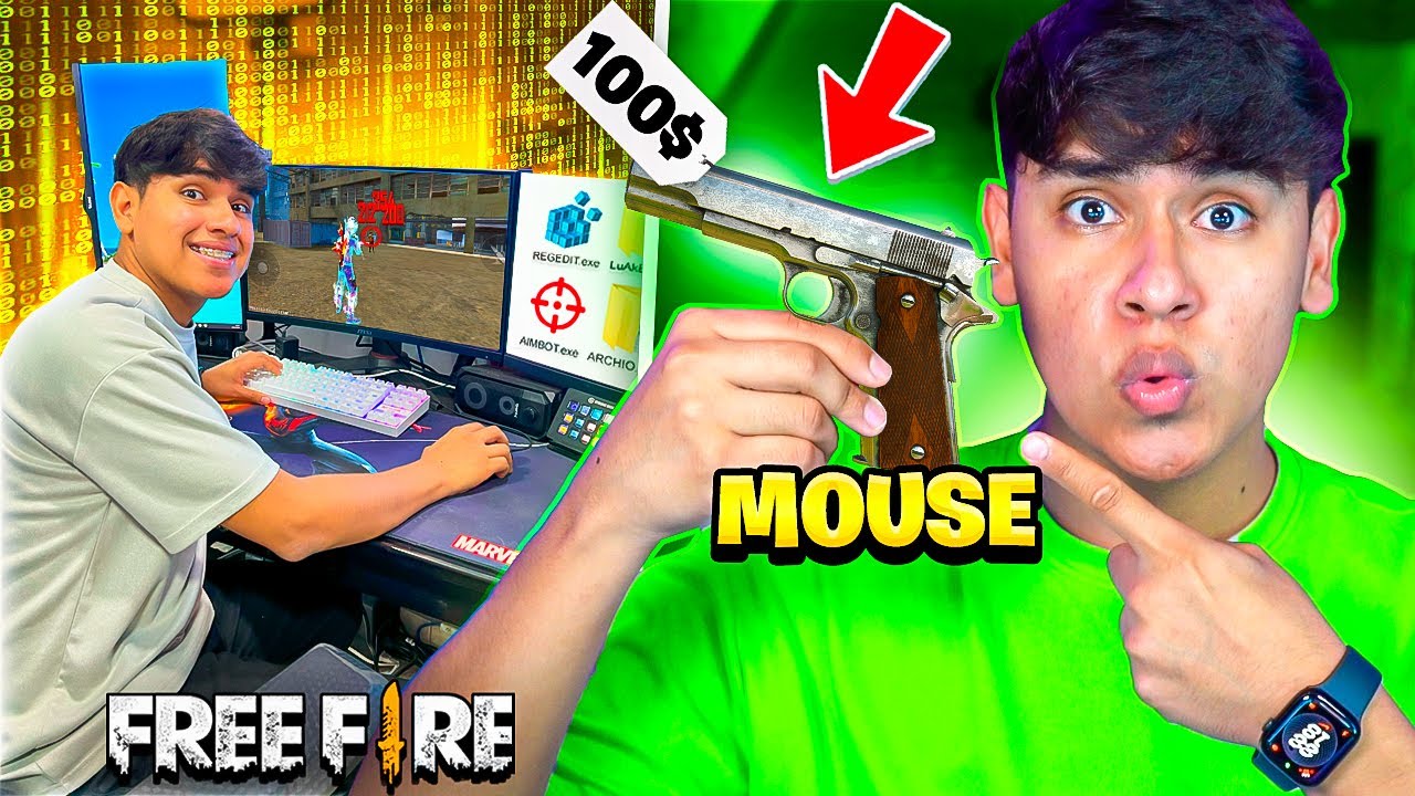 EL "MOUSE" MAS EXTRAÑO PARA JUGAR FRE FIRE😱 UNA PISTOLA MOUSE?? - YouTube