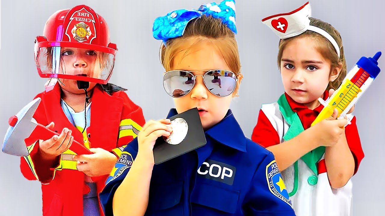 Nastya và Mia ở trường - Mia chọn nghề của tương lai - YouTube