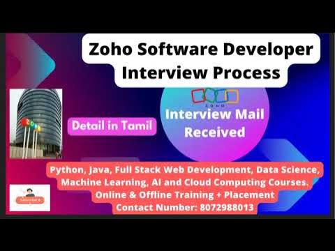 Zoho Software Developer Interview Process | Zoho | Interview Mail Received |Aruvi Institute ...