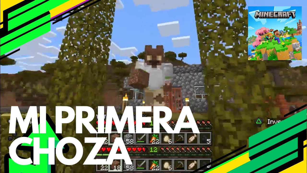MI PRIMERA CHOZA EN MINECRAFT! 2/100 |Entre bloques| JGameplays - YouTube
