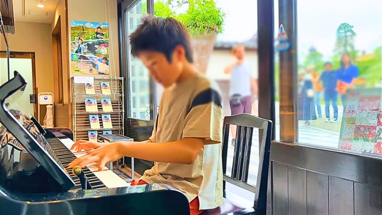 "Kiseki": Street Piano Performance Amidst Japan's Traditional Scenery ...