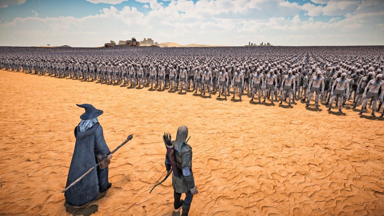 GANDALF & LEGOLAS VS 1,000,000 ZOMBIES - Ultimate Epic Battle - YouTube