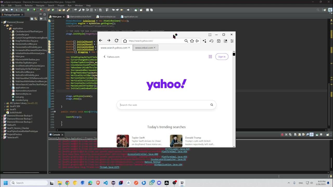 NAVEGADOR FEITO EM JAVA (JAVAFX) - YouTube