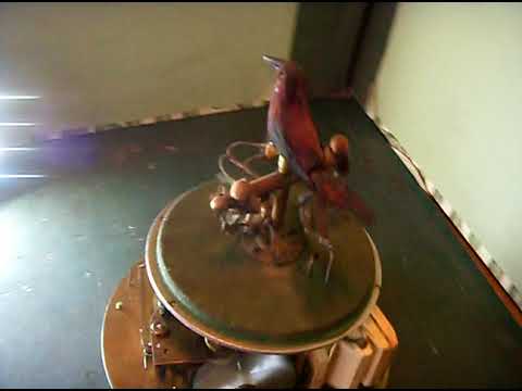 Oiseau Siffleur Automate Mecanique mecanisme - YouTube