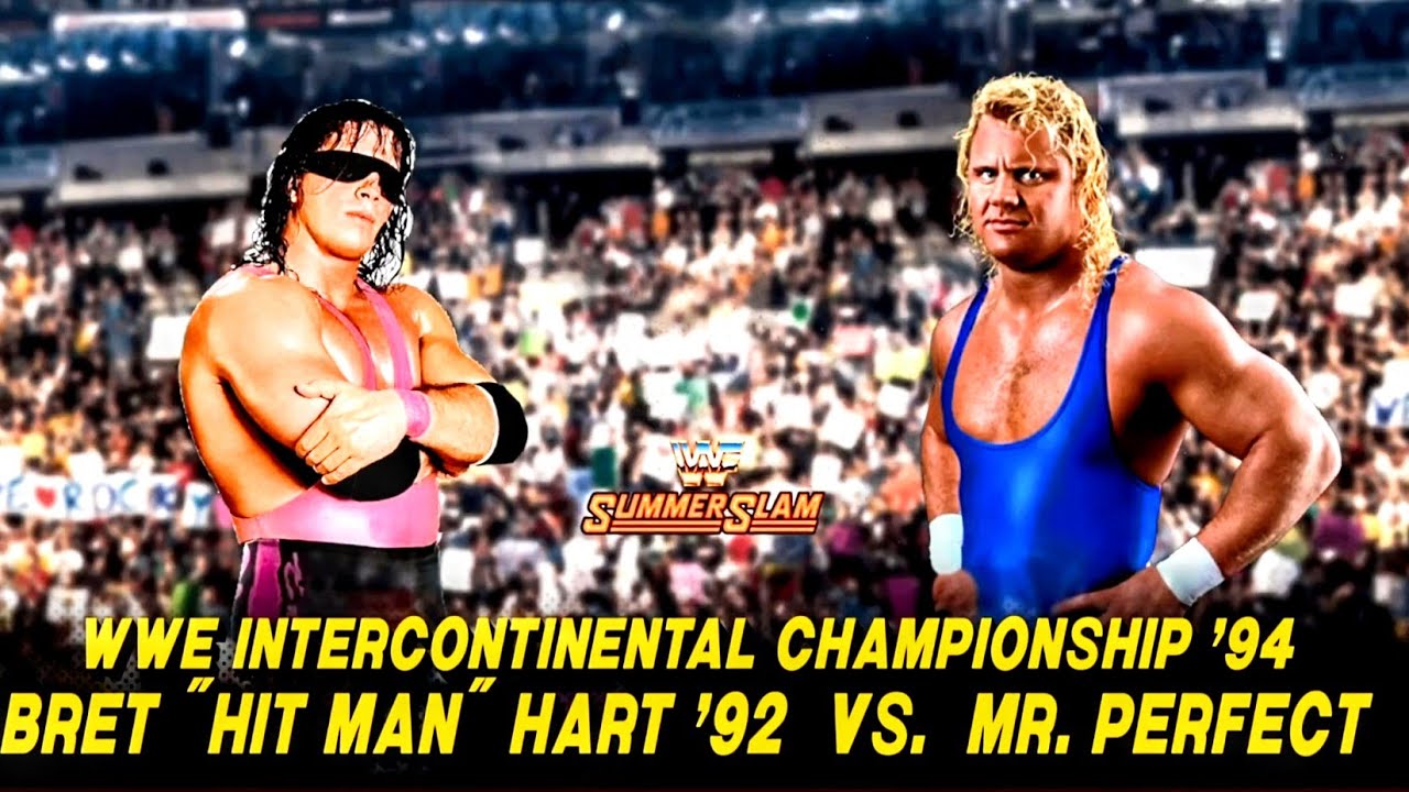 Bret "Hit Man" Hart vs. Mr. Perfect (WWF Intercontinental Championship ...
