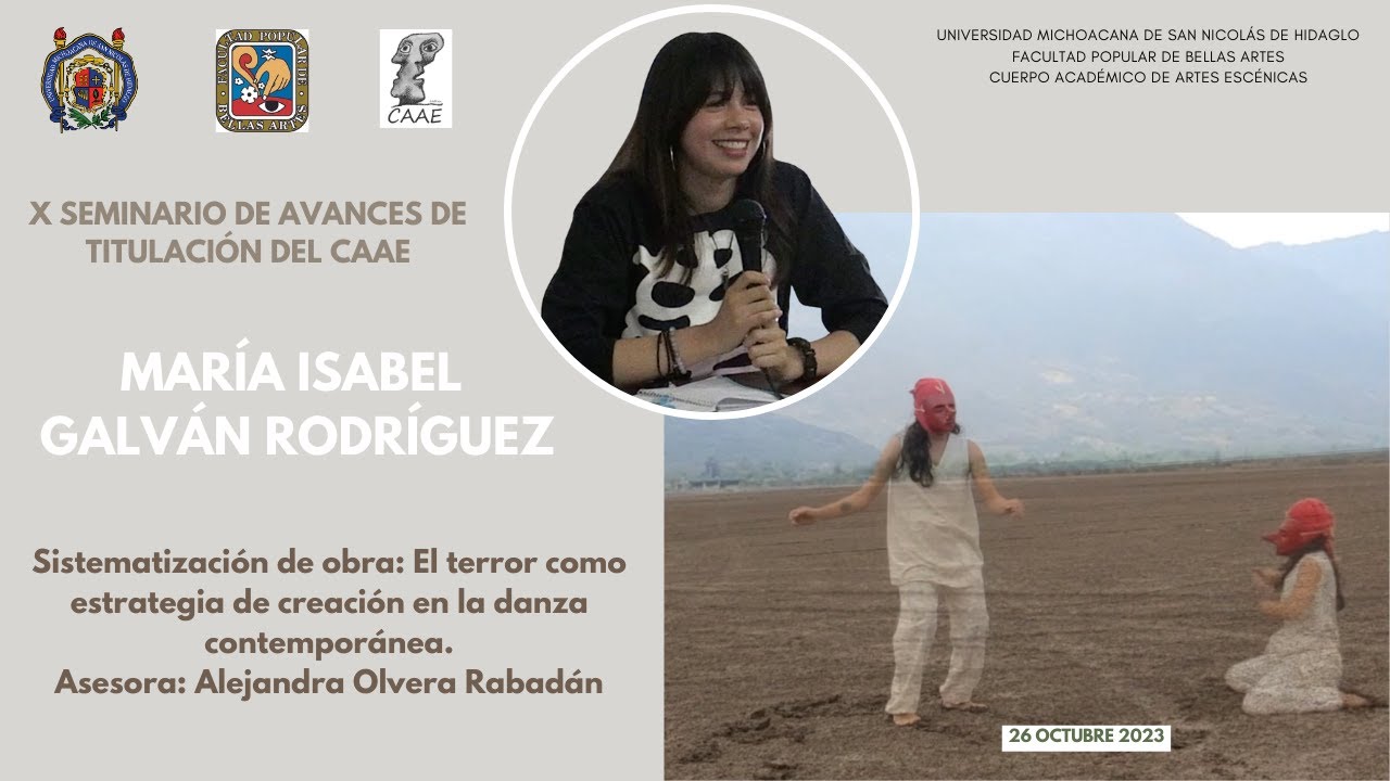 Isabel Galván X Seminario de avances de titulación del CAAE - YouTube