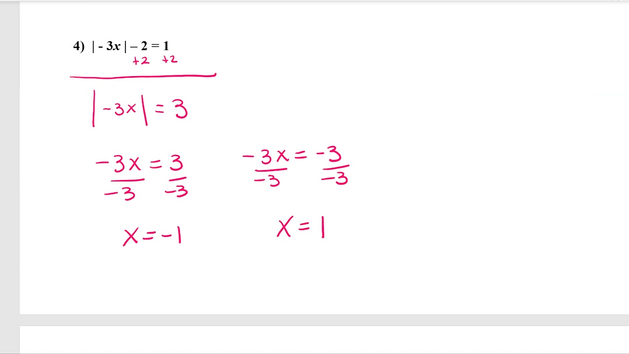 16 Absolute Value Equations - YouTube
