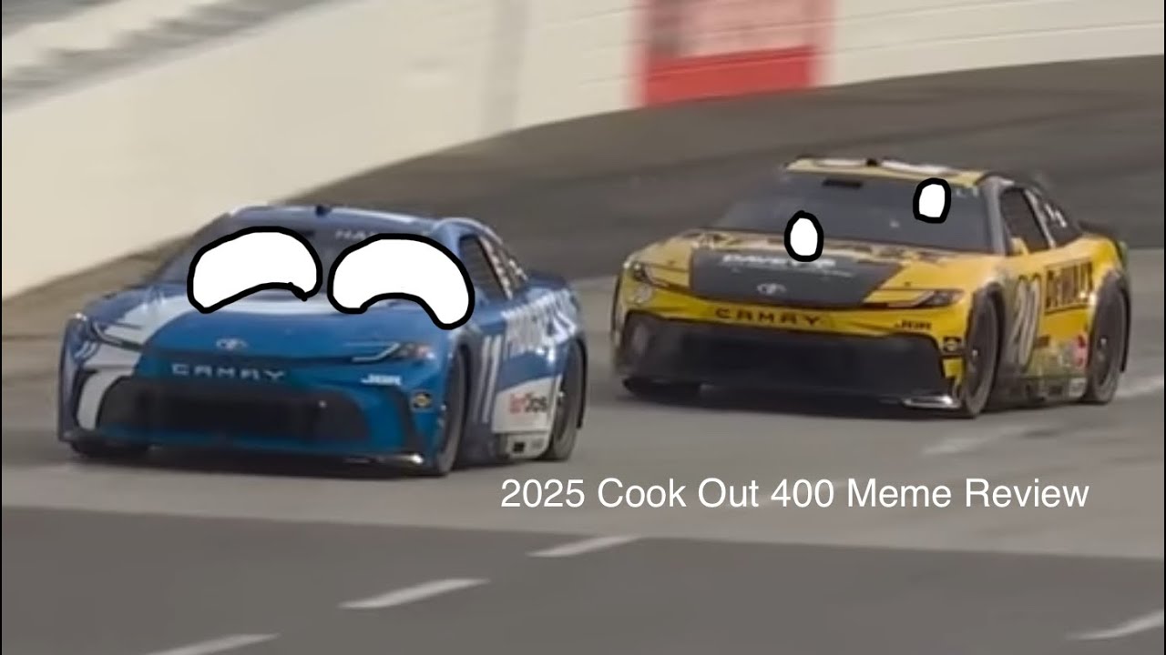 NASCAR MEMES 2025 COOK OUT 400 MEME REVIEW - YouTube