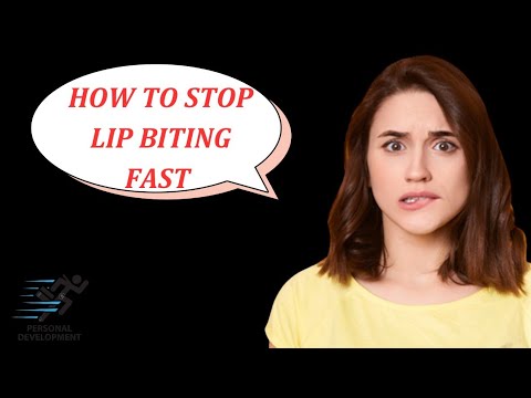 How To Stop LIP BITING - YouTube