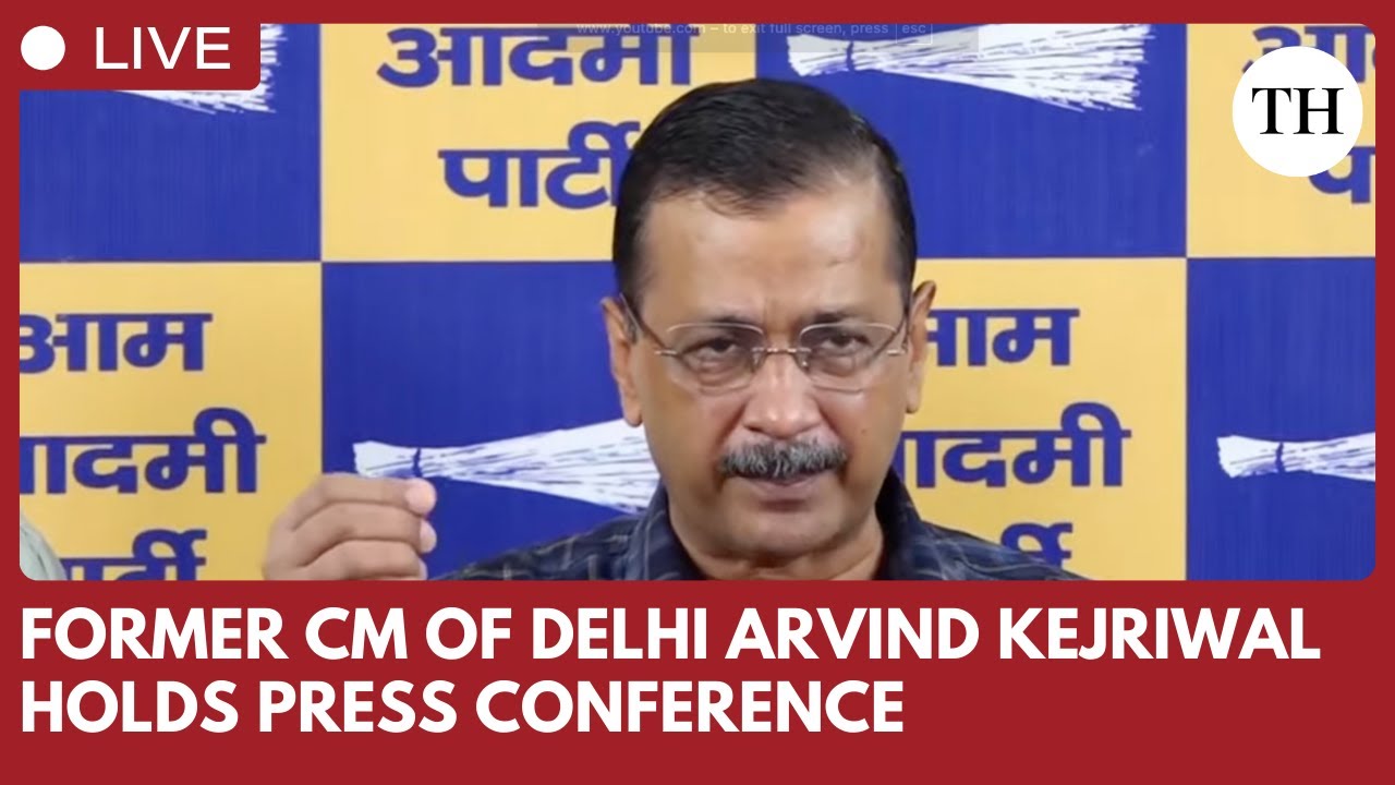 Ex-chief minister Arvind Kejriwal holds press conference in Delhi - YouTube