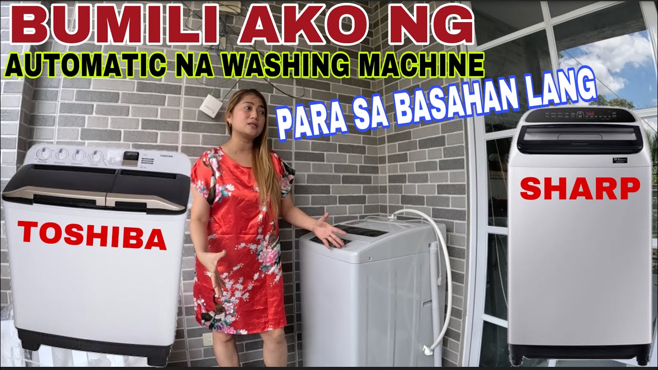 VLOG# 1017 BAGONG AUTOMATIC WASHING MACHINE PARA SA MGA BASAHAN LANG ...