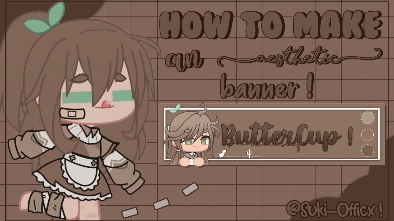 ˋˏHow to make an aesthetic gacha banner ! 🌧️꒱ . . - YouTube