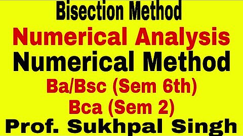Numerical Analysis Bsc 3rd year // Numerical Methods// - YouTube