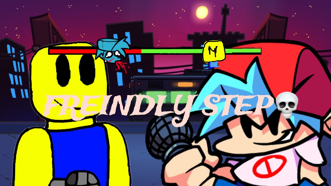 Freindly step Fnf mod credits to everyone - YouTube