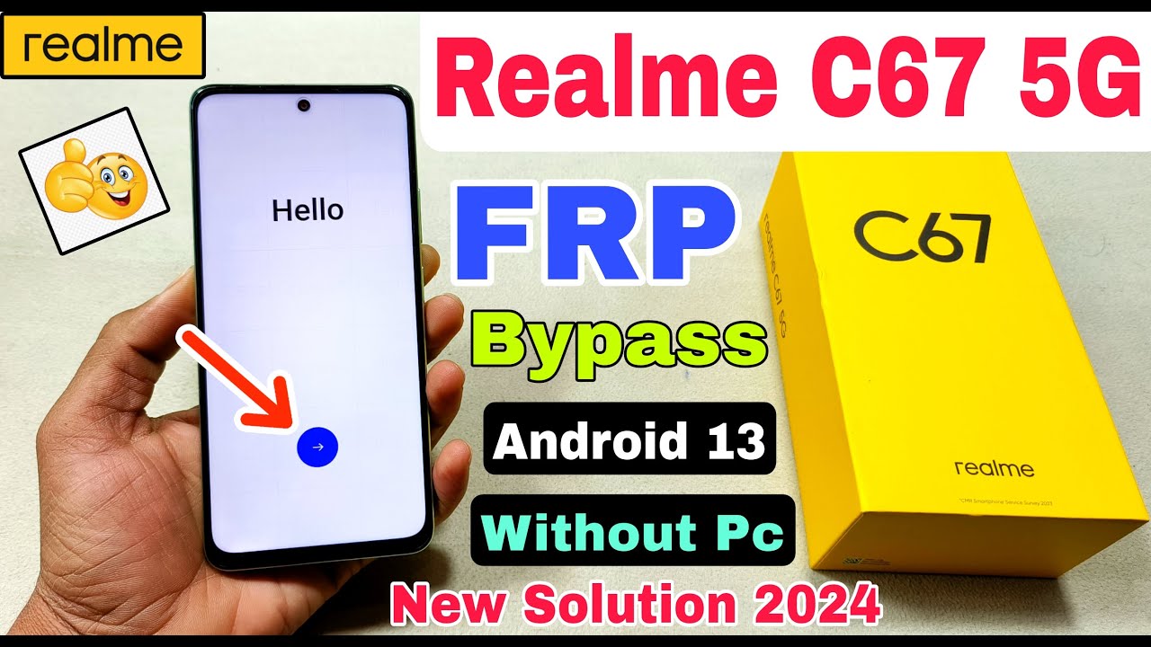 Realme C67 5G FRP Bypass Android 13 | New Method | Realme (RMX3782 ...