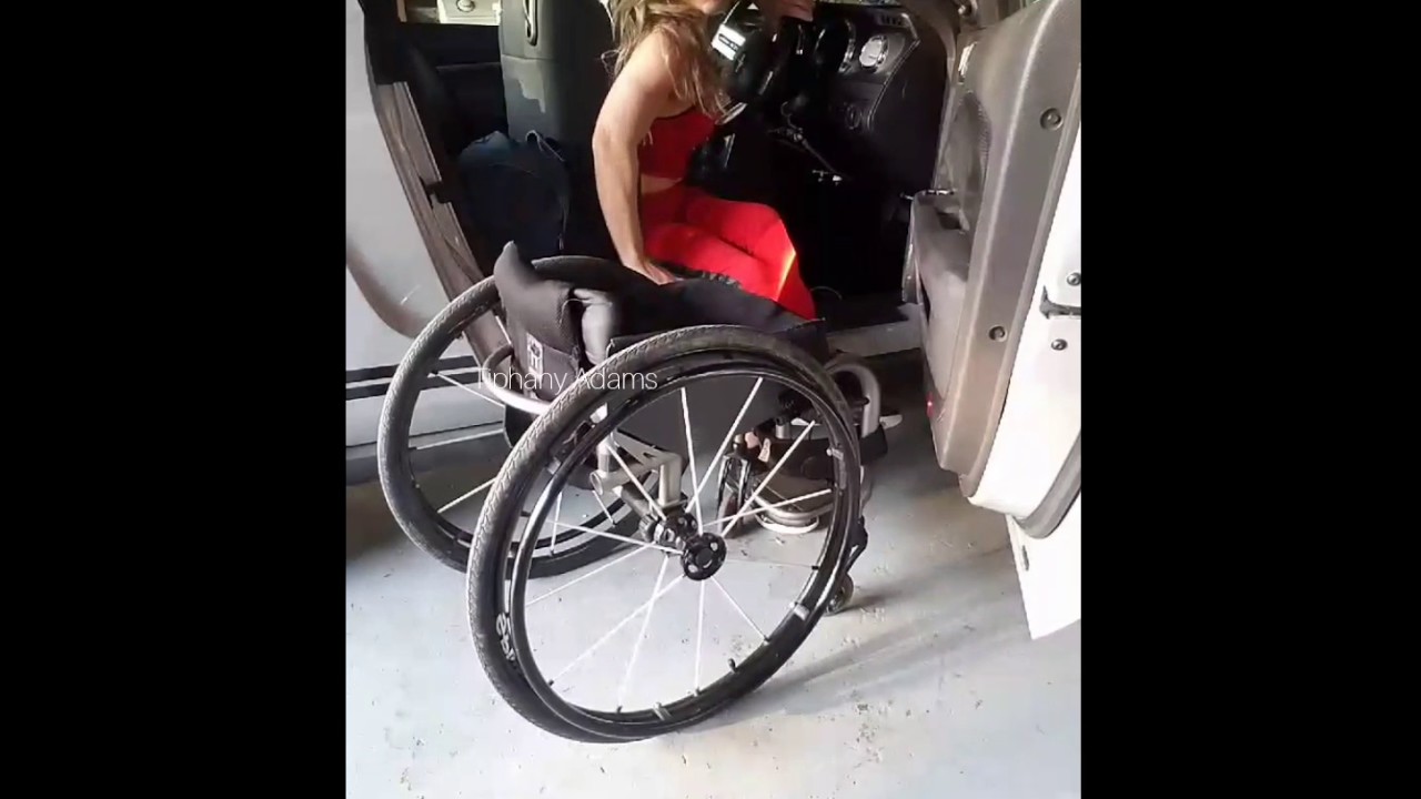 Tiphany Adams Shows A Wheelchair Transfer In And Out Of Vehicle Youtube