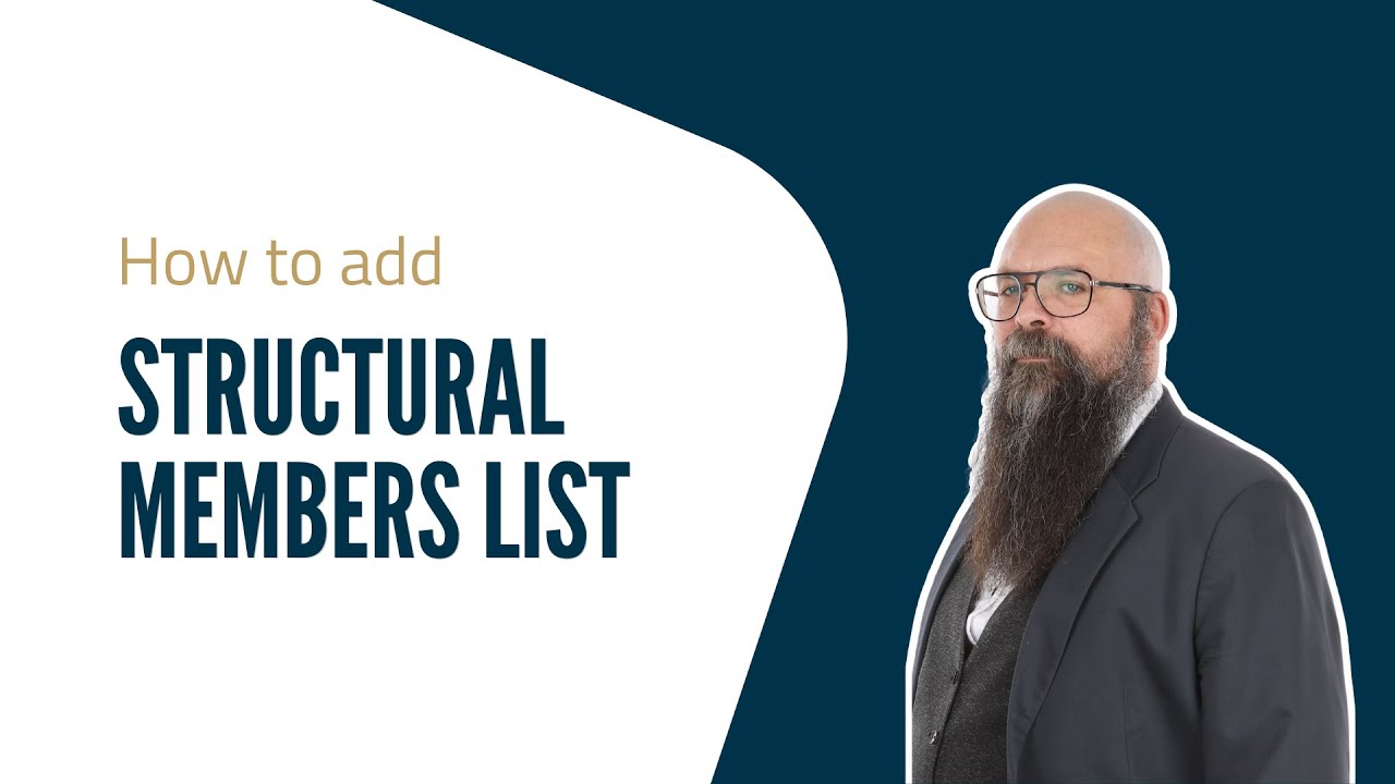 SOLIDWORKS TUTORIAL: How to add Structural Members list - YouTube