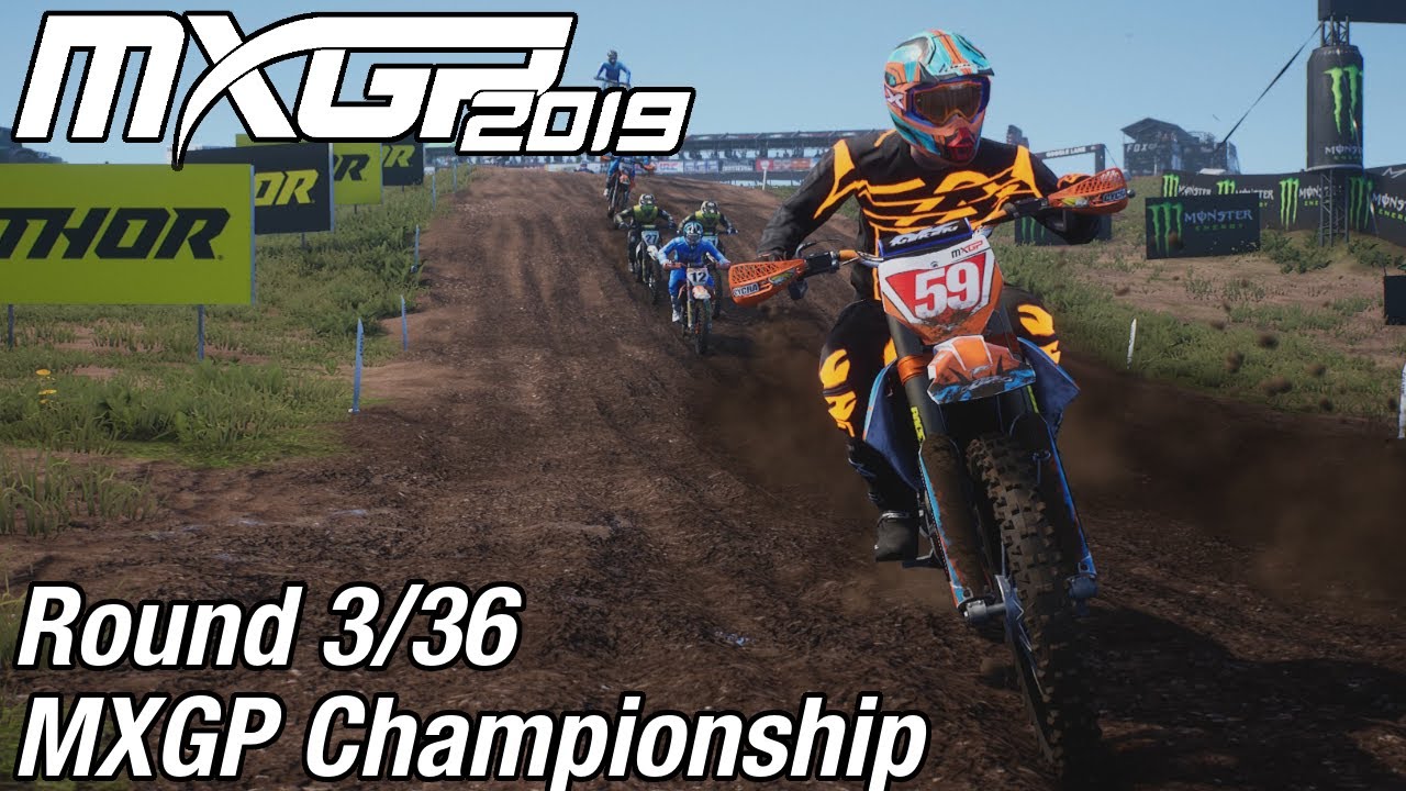 MXGP 2019 (PC) - MXGP of Great Britain: Race 1 [MXGP Rd 3/36] - YouTube