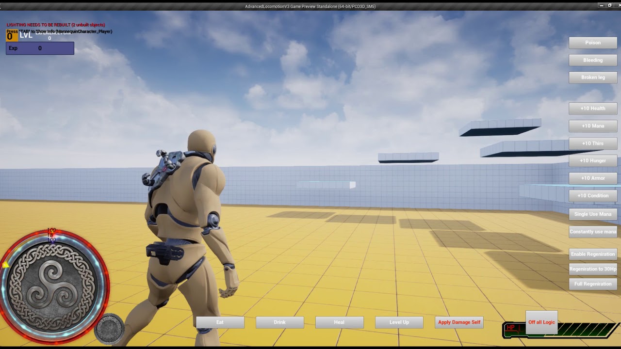 ALS Implemented a dodge/roll system with reduction to stamina regen ...