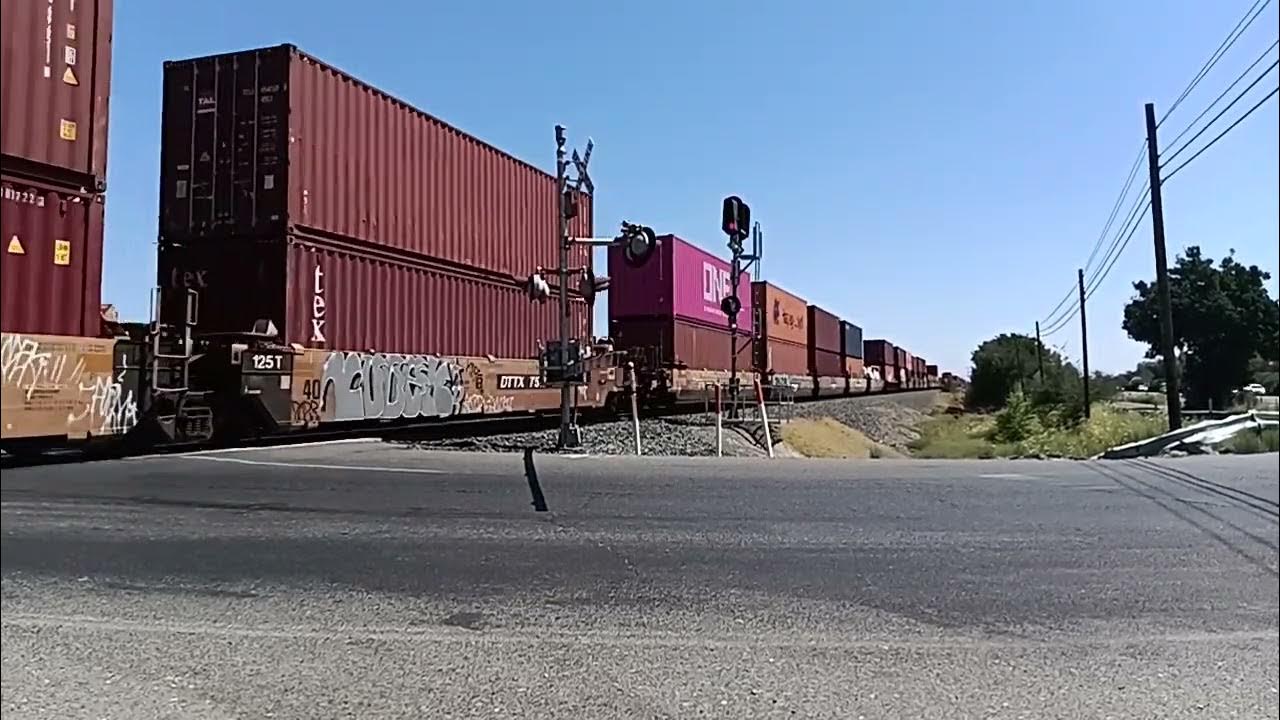 Union Pacific 7916 West w/UP 6236 Southern Pacific Patched Unit & Good Crew @ Davis CA 7/30/2024 ...