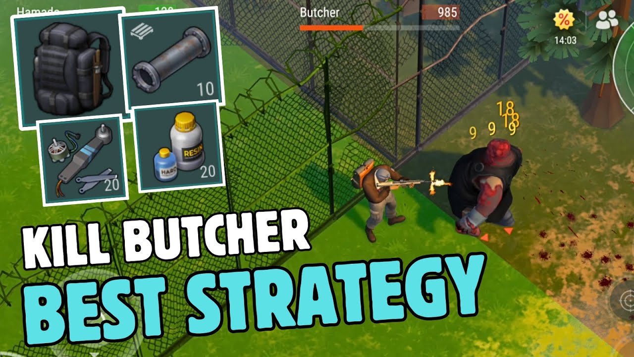 Best Strategy to Kill Butcher Before he Heals Again! Last Day On Earth ...