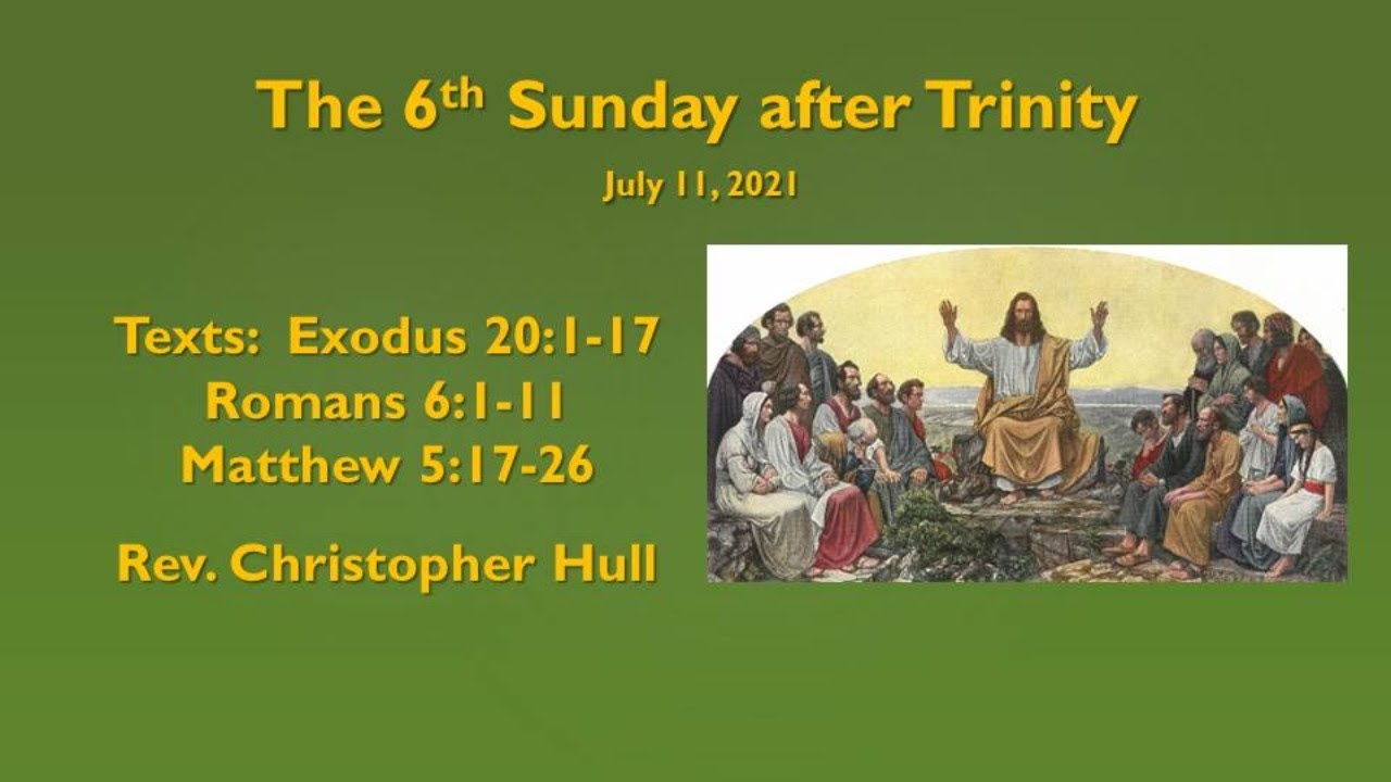 The Sixth Sunday after Trinity - YouTube