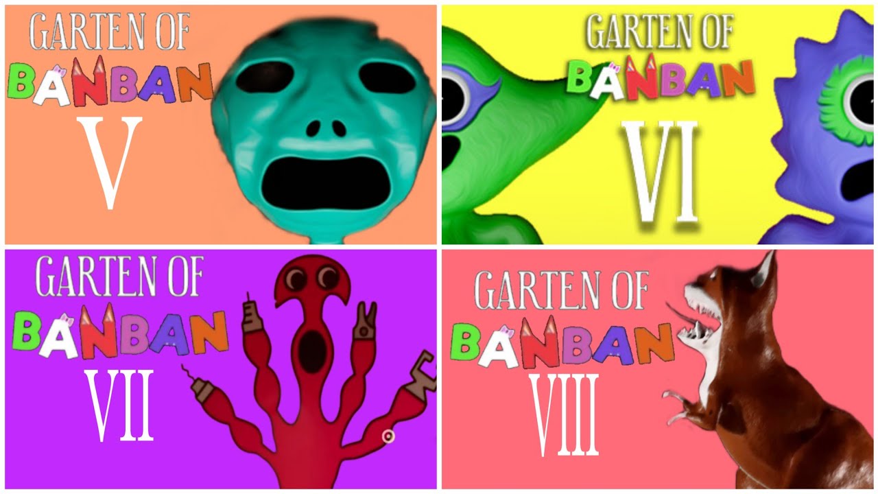 Trailer Comparison: Garten Of Banban Chapter 8 Vs Chapter 7 Vs Chapter ...