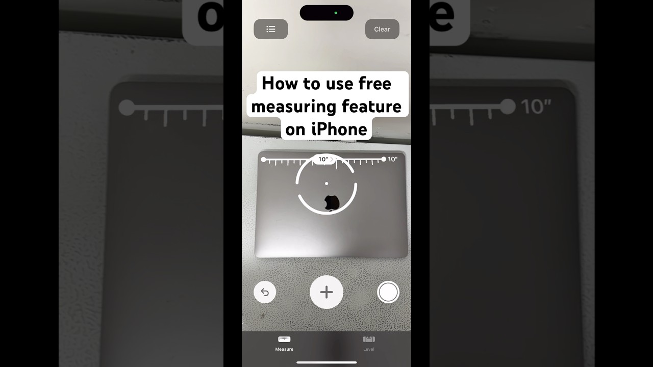 How To Use The Free Measure Feature On iPhone 📲😊 - YouTube