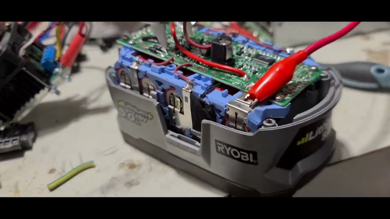 How to repair a Ryobi Battery 5.0 Amp. Quick and easy way. - YouTube