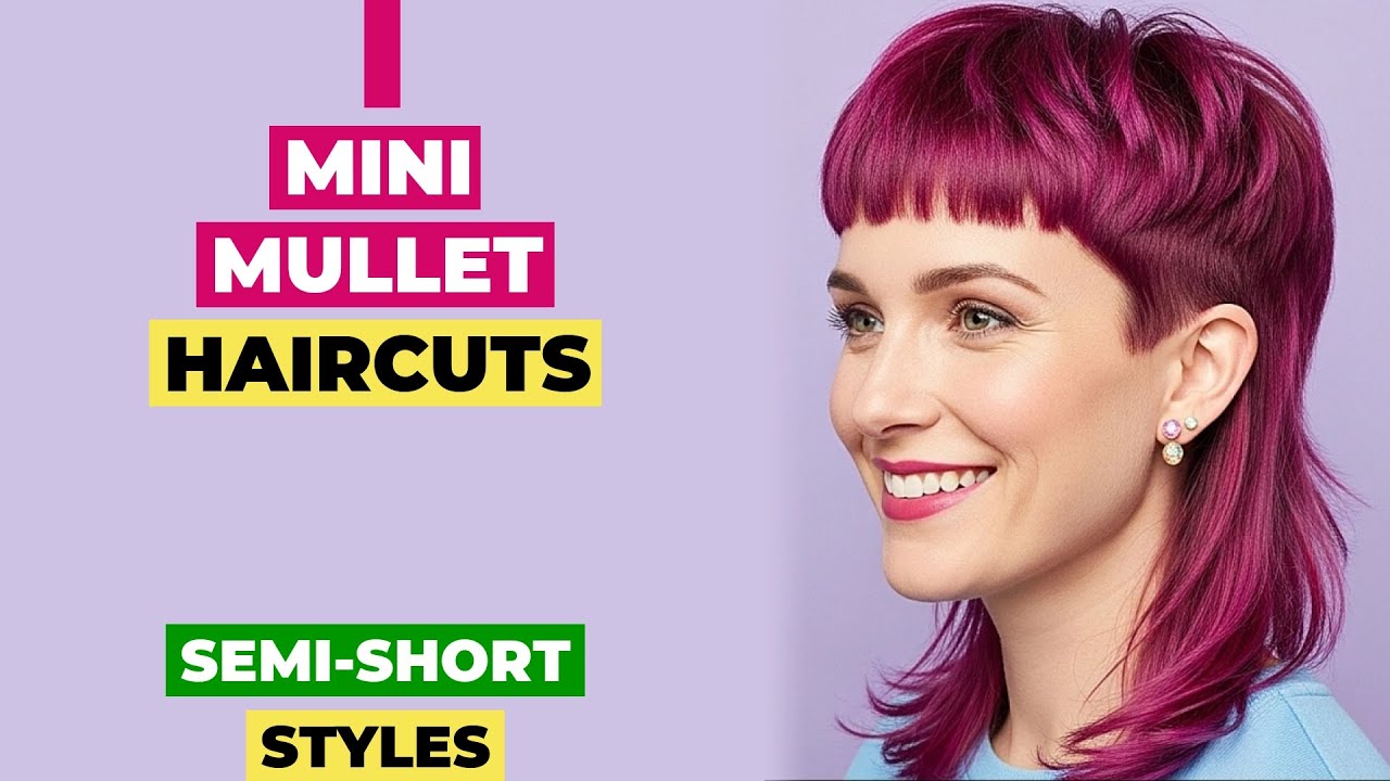 Mini Mullet Magic: 10 Trendy Semi-Short Haircuts You Need To See - YouTube