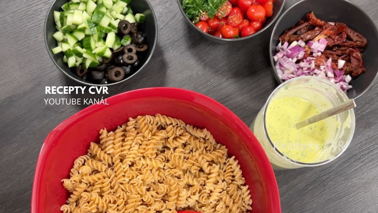 Cestovinový šalát | Recepty CVR - YouTube