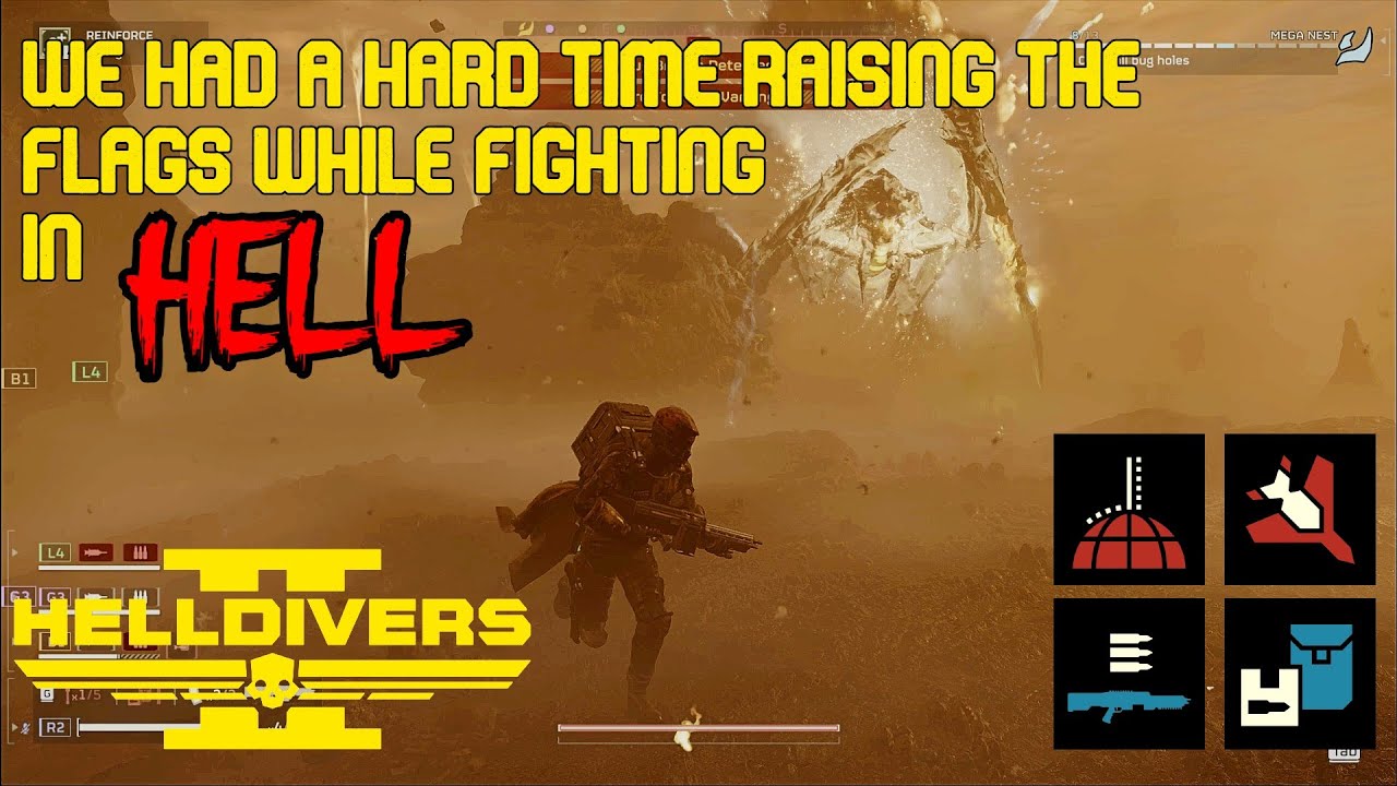 Helldivers 2 | We Struggled Getting These Flags Up | All Clear - YouTube