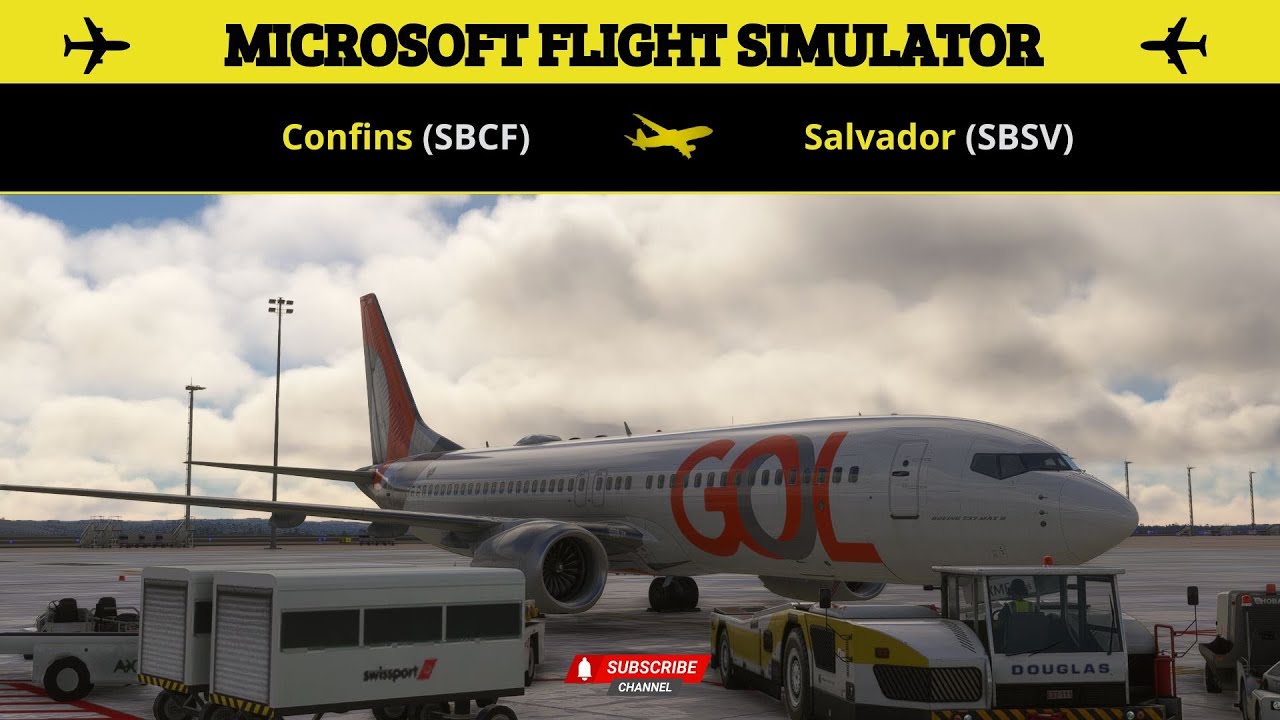 🟡 LIVE FS2020 - Boeing 737 MAX 8 GOL | Confins (SBCF) Salvador (SBSV ...
