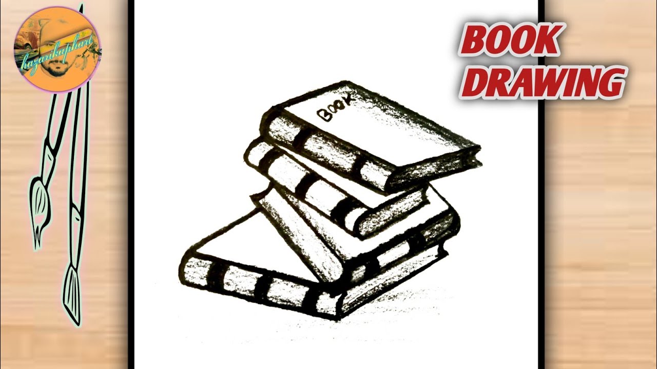 How To Draw Book || easy drawing book || Book Drawing - YouTube
