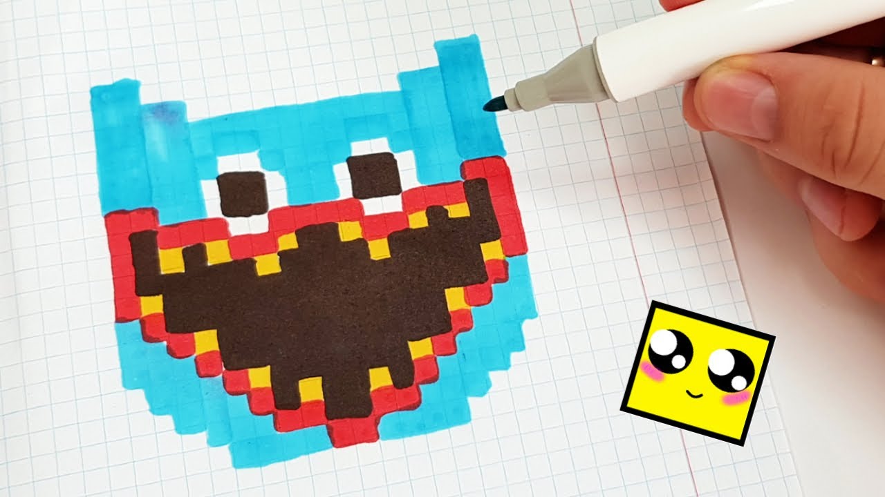 ХАГИ ВАГИ РИСУНКИ ПО КЛЕТОЧКАМ Poppy Playtime Pixel Art Youtube