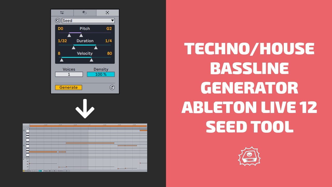 Techno/House Bassline Generator with Ableton Live 12 New Seed ...
