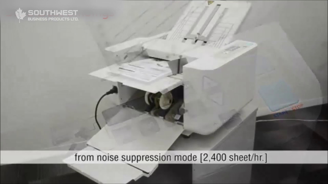 Ideal MBM 208J Friction Feed Manual Folder - YouTube