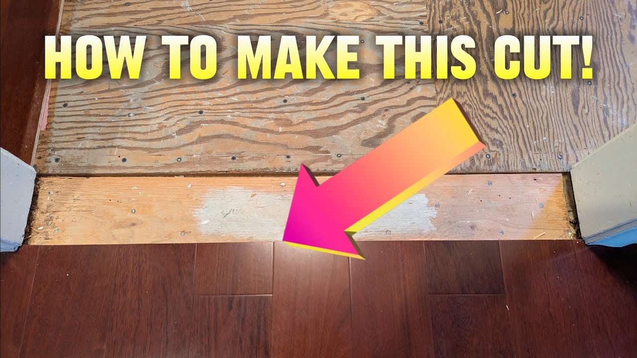 How to make a Straight Cut in a Hardwood Floor - YouTube
