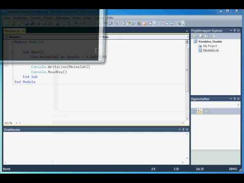 Vb.net Tutorial Variablen - Double german - YouTube