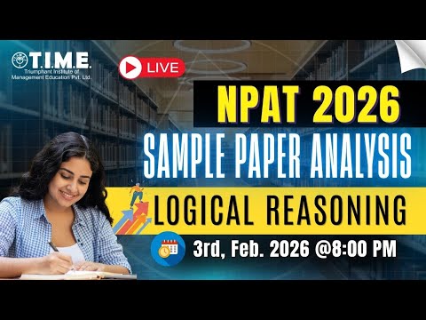 NPAT 2026 Sample Paper Analysis Logical Reasoning