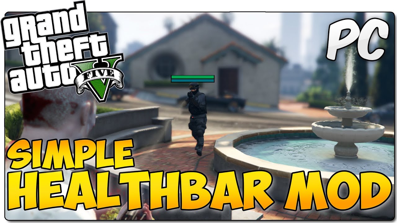 SIMPLE HEALTH BAR MOD GTA 5 PC | Barras de vida | GTA V MOD SHOWCASE ...