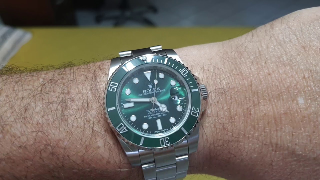 Rolex Submariner verde - YouTube