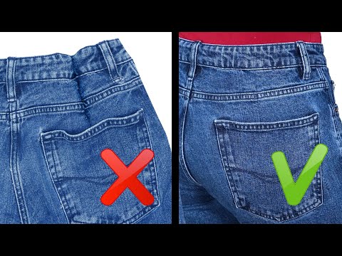 So können Sie Jeans diskret verkleinern, sodass sie ganz einfach perfekt zu Ihnen passen!