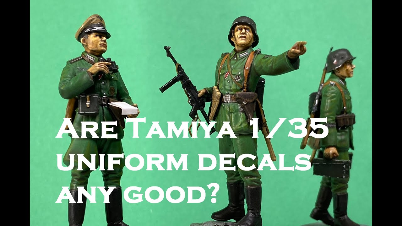 Are Tamiya 1/35 uniform decals any good? Some examples. - YouTube