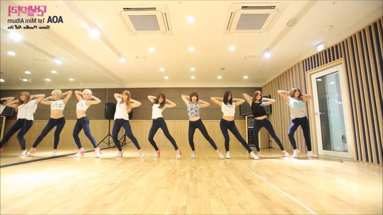 AOA - Short Hair dance practice (Mirror and Slow) - YouTube