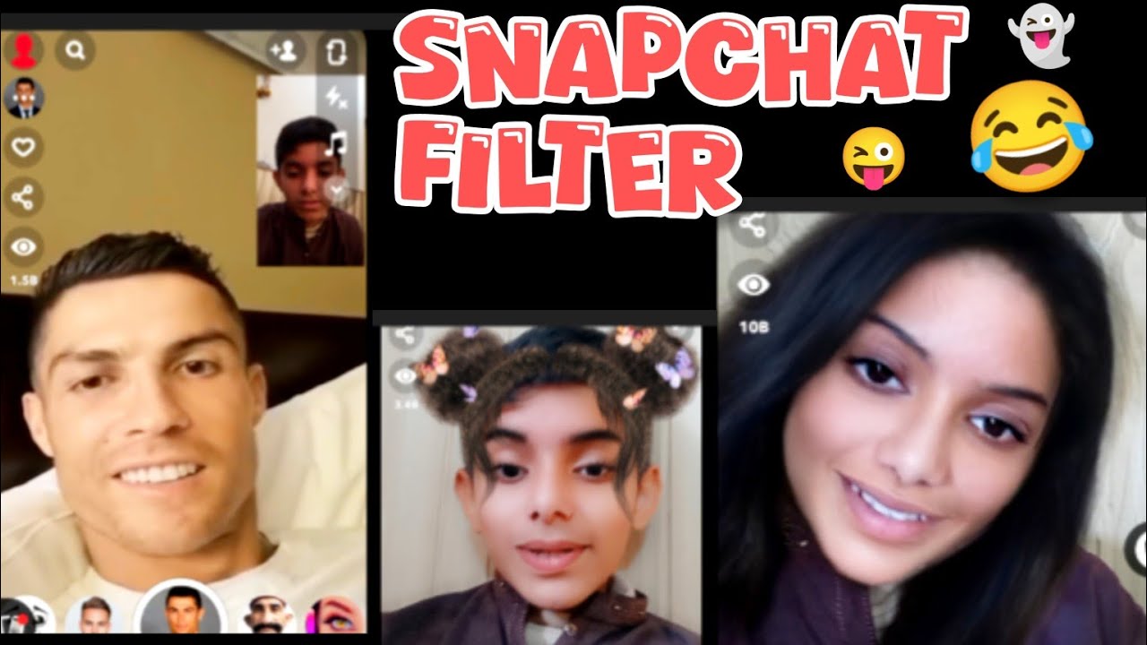 Ronaldo on Video call😂👻 || Funniest Snapchat filter reaction | Reaction ...